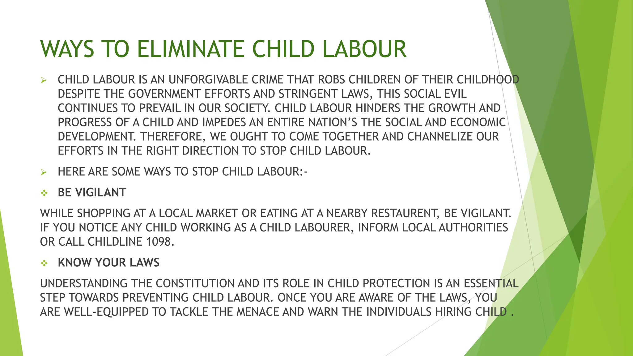 CHILD LABOUR AND LOST OF CHILDHOOD OF SMALL CHILDREN OF LOST SPRING | PDF