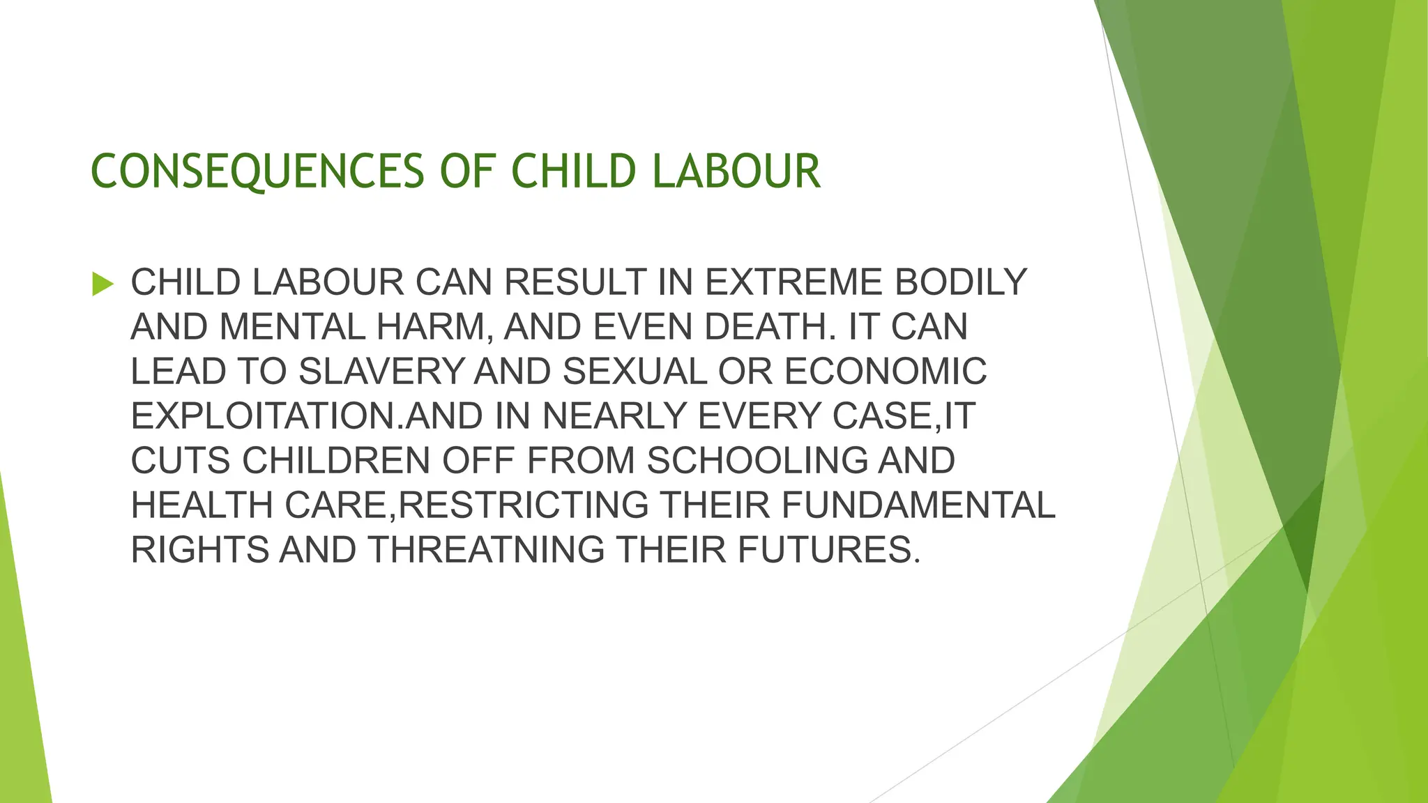 CHILD LABOUR AND LOST OF CHILDHOOD OF SMALL CHILDREN OF LOST SPRING | PDF