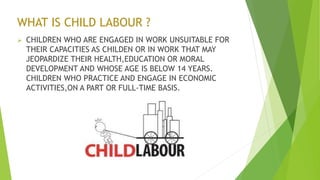 CHILD LABOUR AND LOST OF CHILDHOOD OF SMALL CHILDREN OF LOST SPRING | PDF