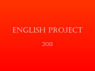 English project | PPT