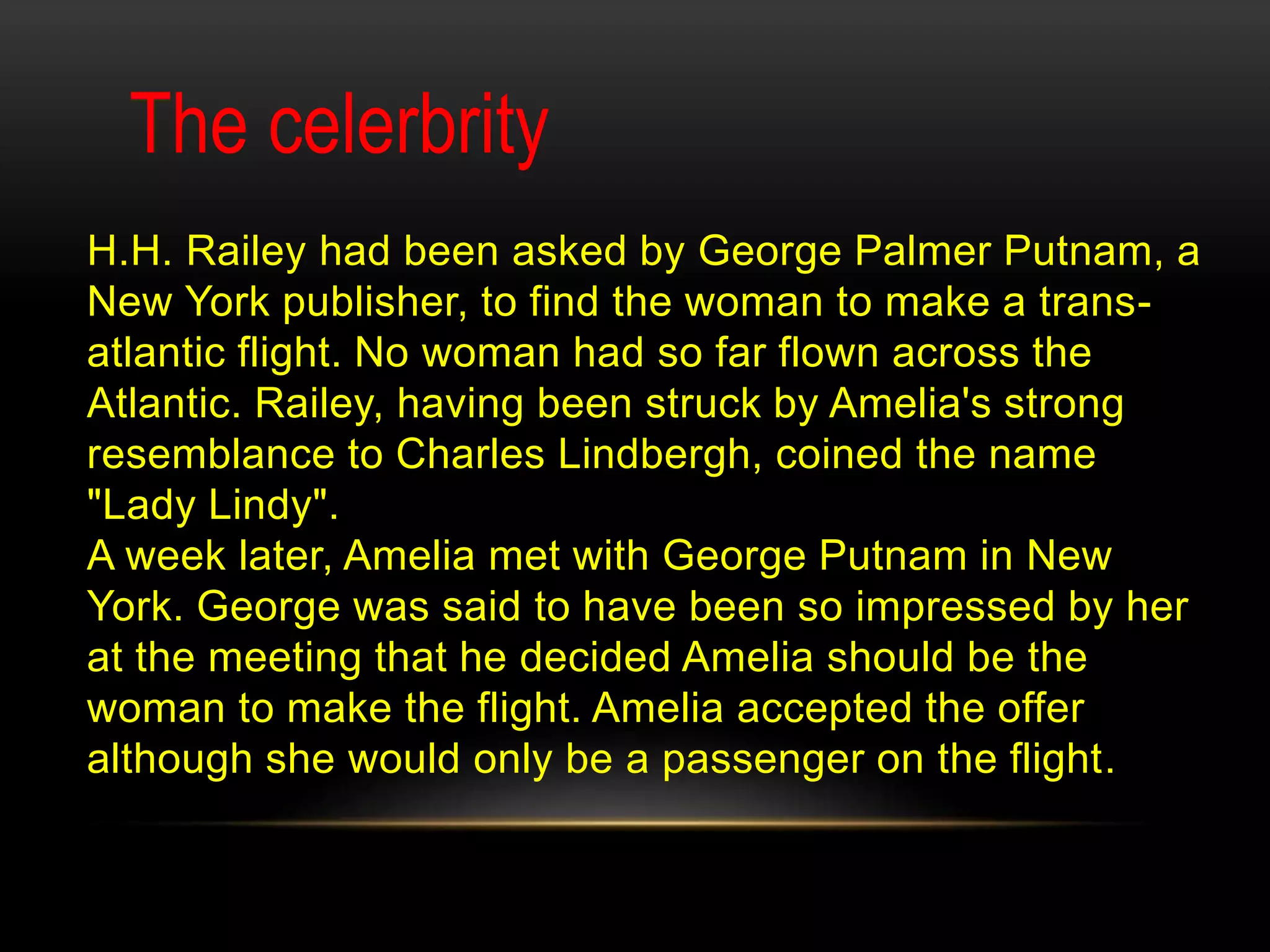 English project on amelia earhart | PPT