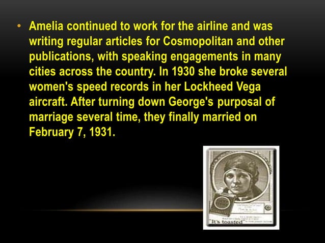 English project on amelia earhart | PPT