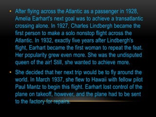 English project on amelia earhart | PPT