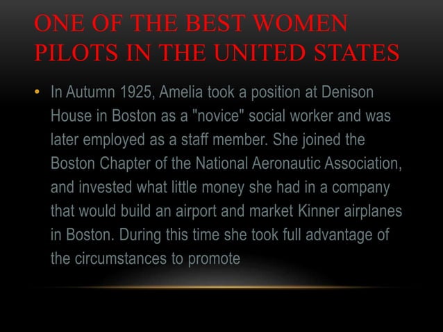 English project on amelia earhart | PPT