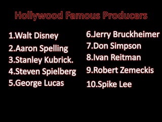 hollywood project | PPT