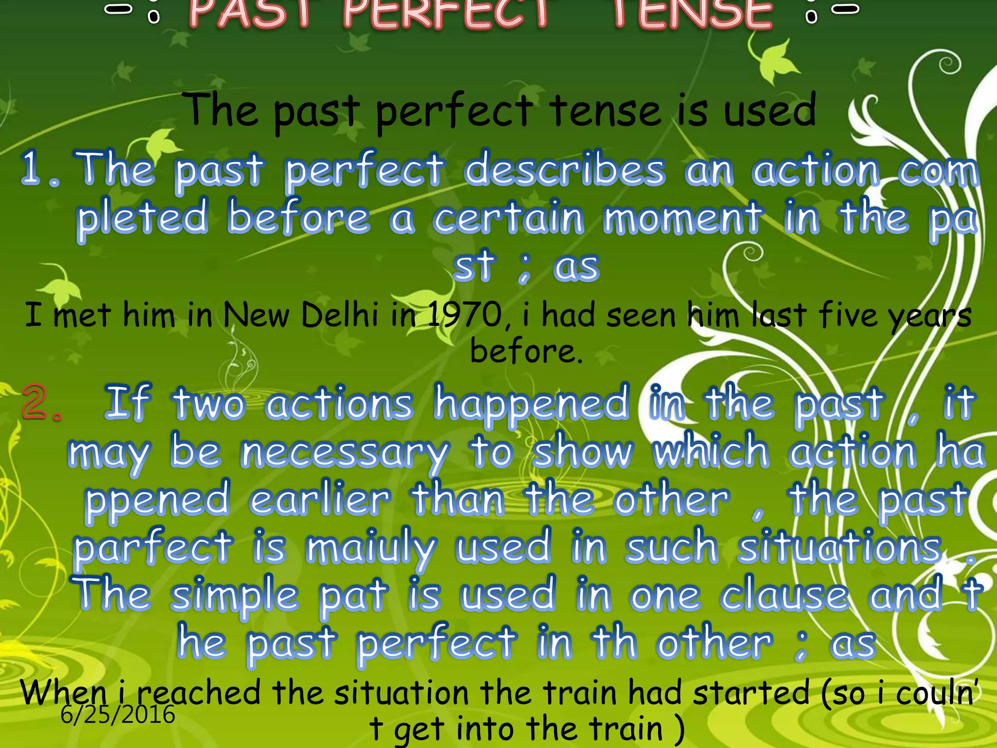 English project on tenses | PPTX