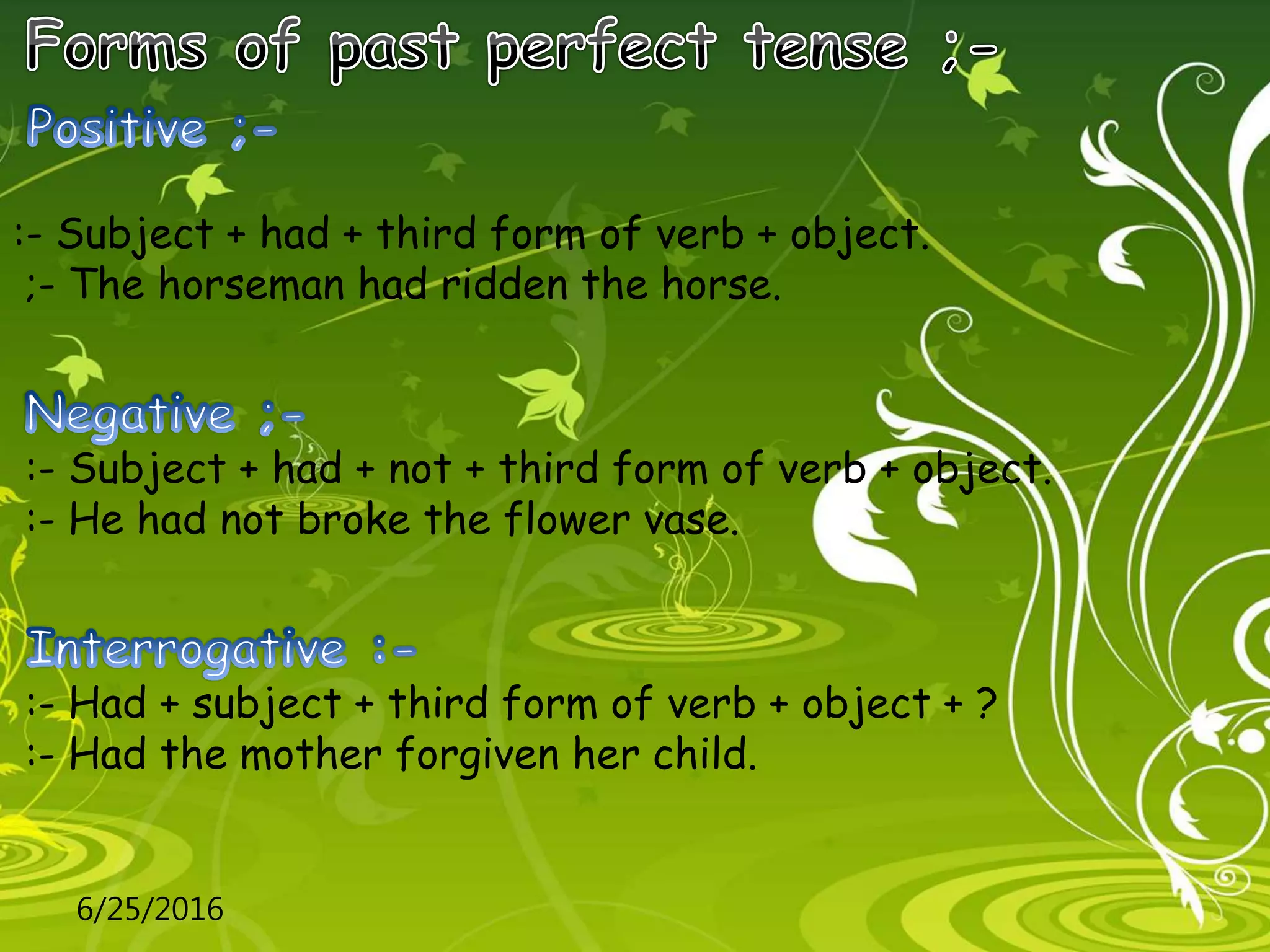 English project on tenses | PPTX