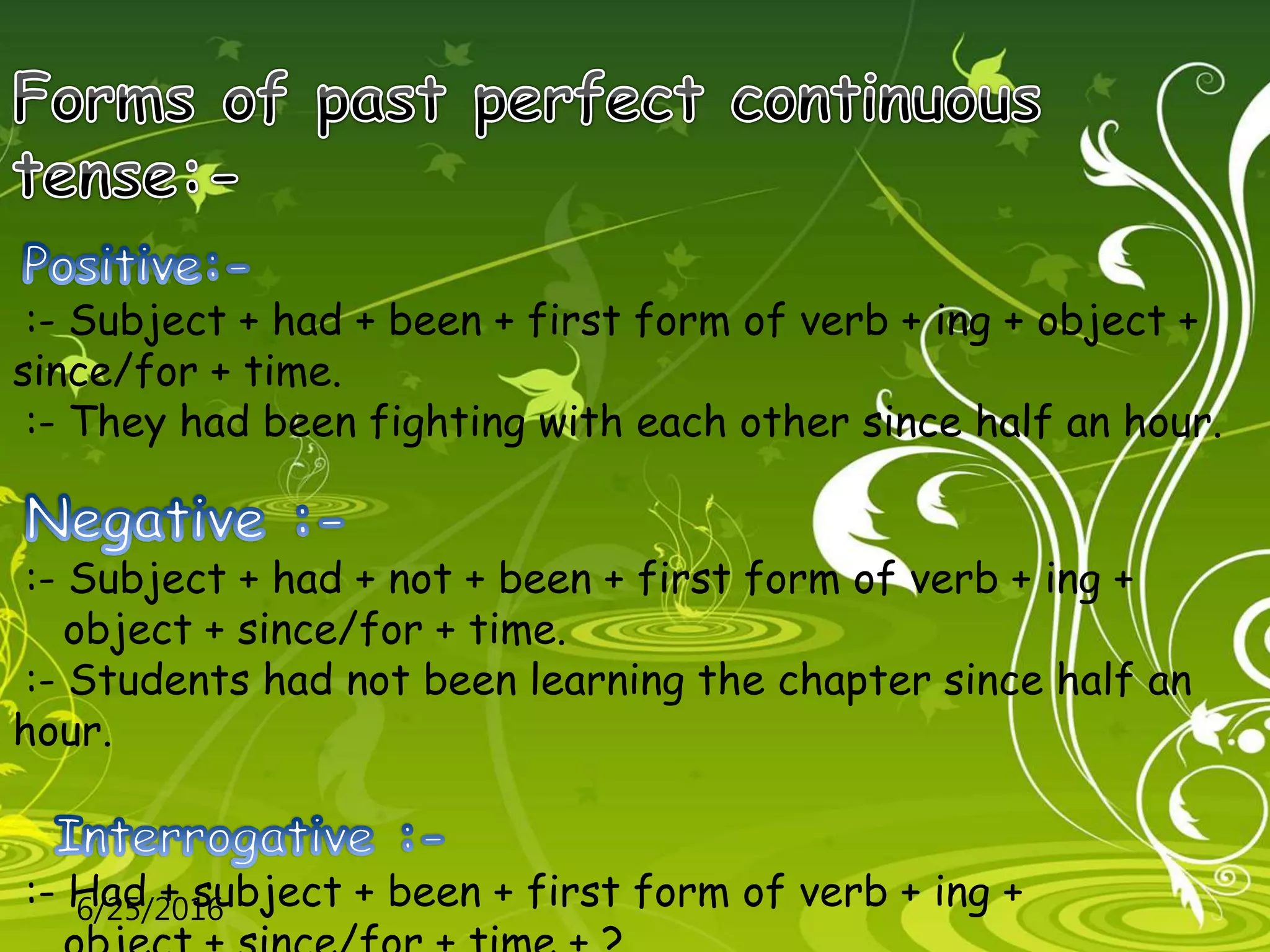 English project on tenses | PPTX