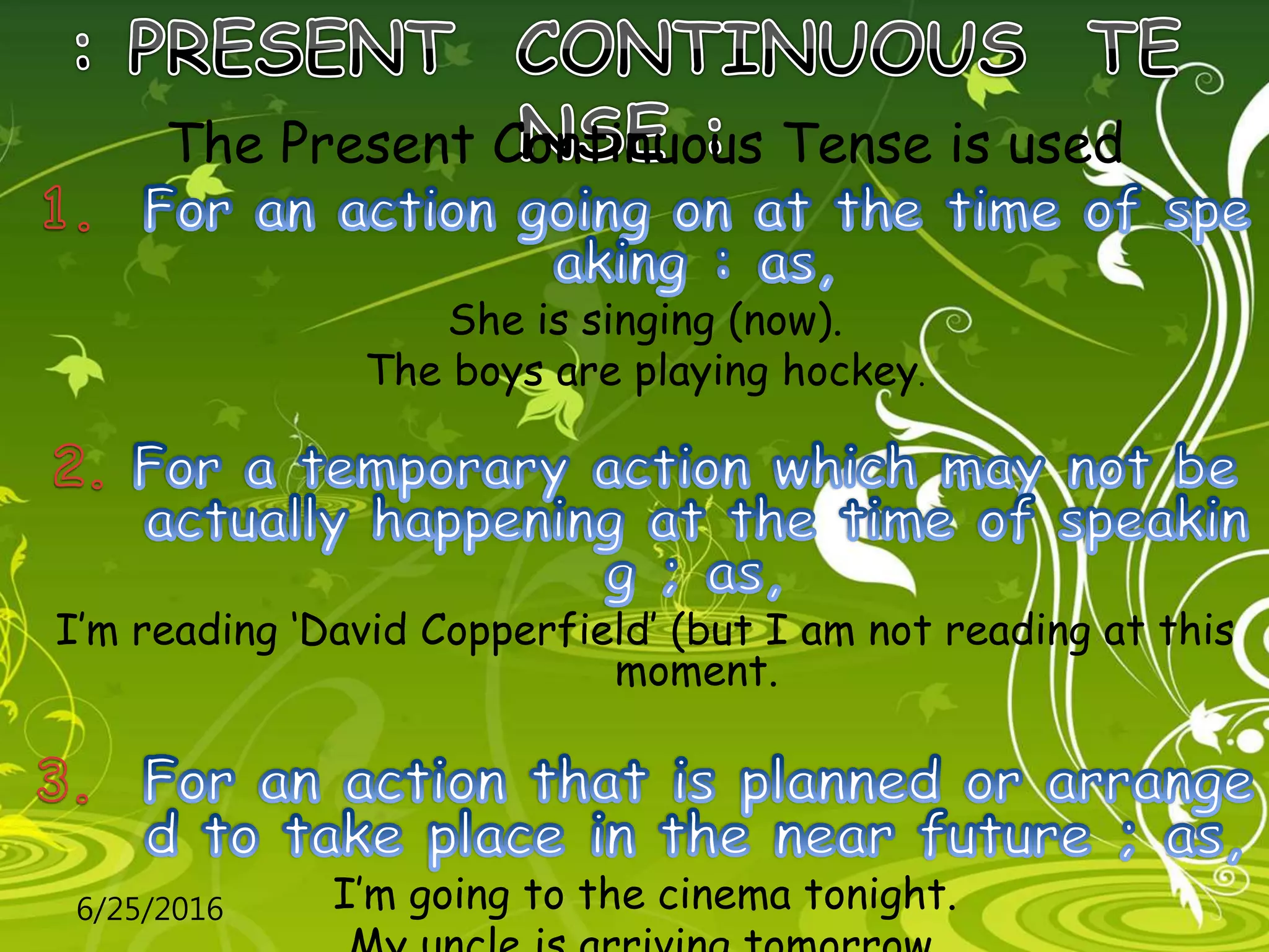 English project on tenses | PPTX