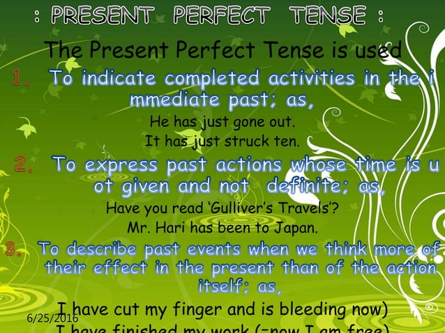 English project on tenses | PPTX