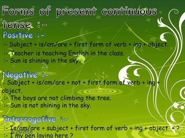 English project on tenses | PPTX