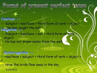 English project on tenses | PPTX