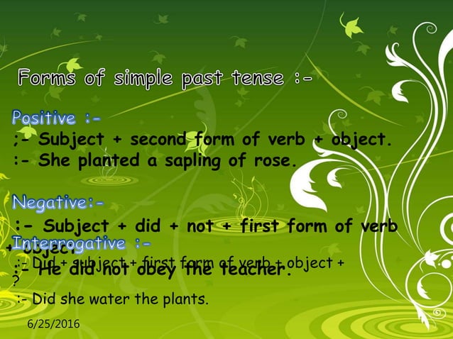 English project on tenses | PPTX