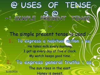 English project on tenses | PPTX