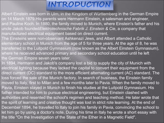 Albert Einstein At School | PPT