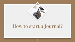 Journal Writing | PPTX