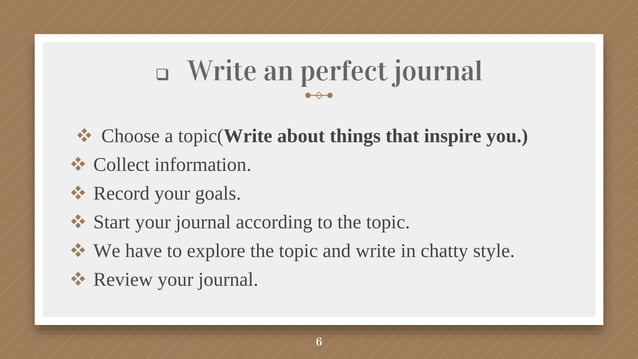Journal Writing | PPTX
