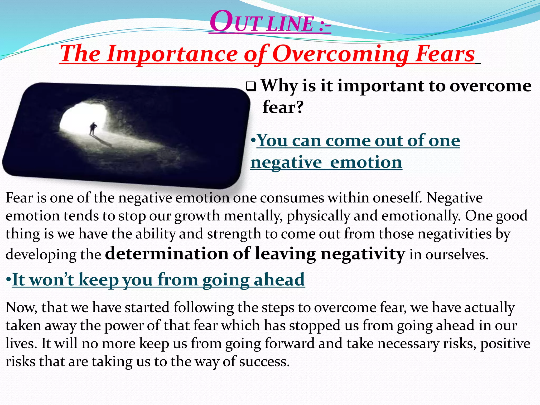 overcoming of fear | PPTX