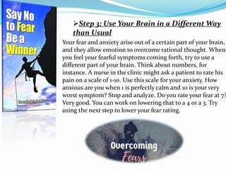 overcoming of fear | PPTX