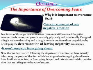 overcoming of fear | PPTX