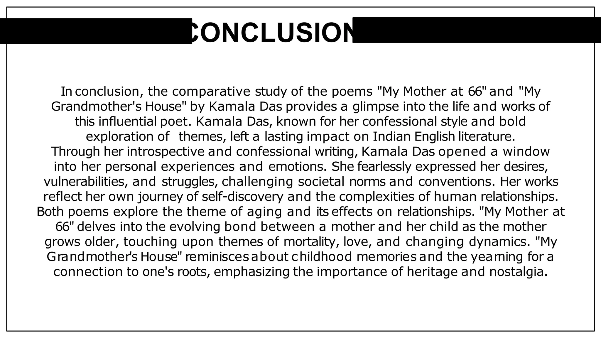 Project on Kamla Das | PPTX