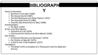 Project on Kamla Das | PPTX