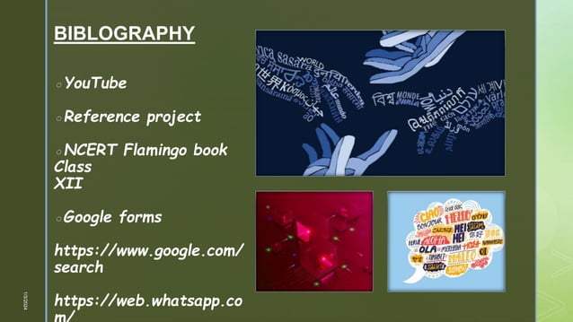 Class XII - 12 English Project . pptx | PPTX | Early Childhood ...