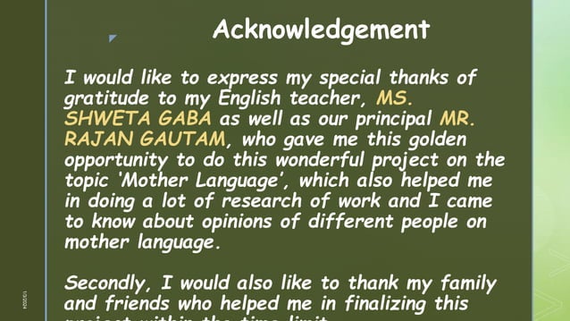 Class XII - 12 English Project . pptx | PPTX | Early Childhood ...