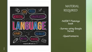 Class XII - 12 English Project . pptx | PPTX