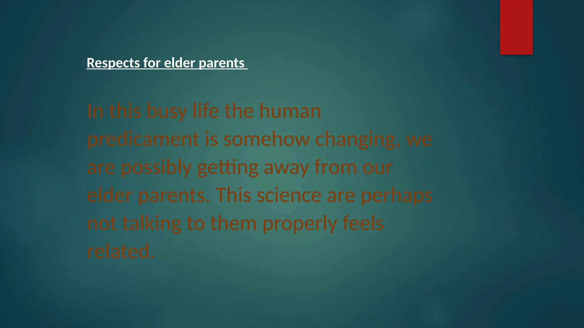 English Project.pptx topic plight of old people in our life and our ...