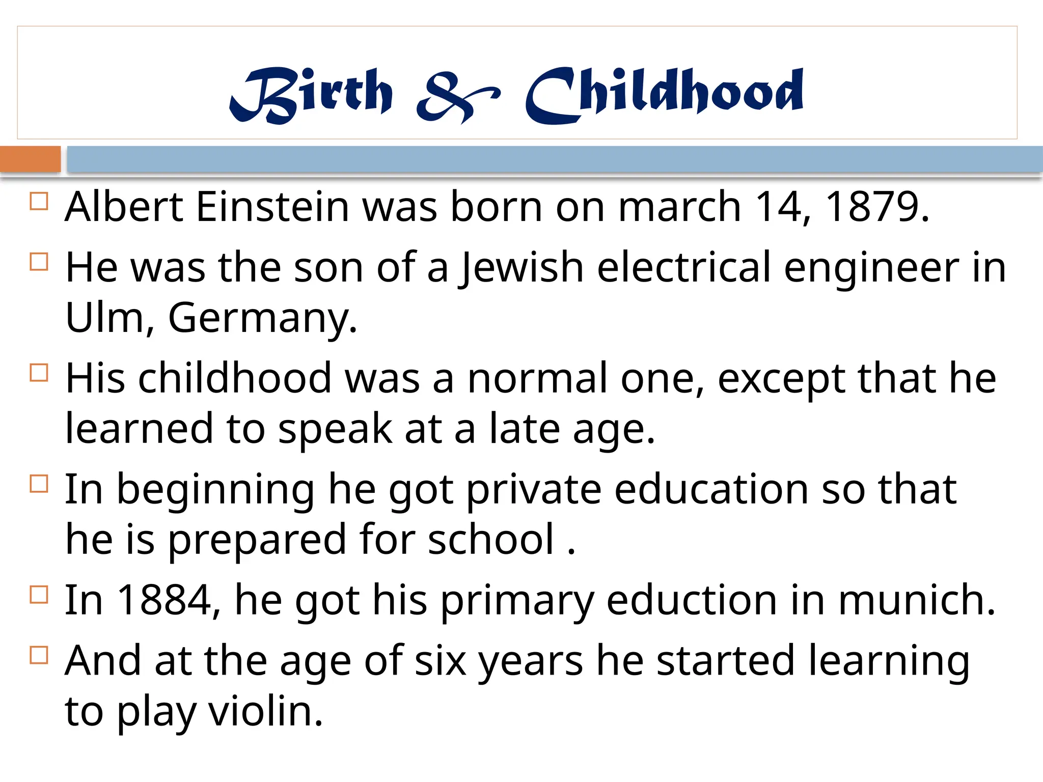 English Project about life of the Albert Einstein | PPTX