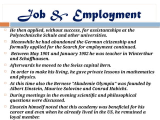 English Project about life of the Albert Einstein | PPTX