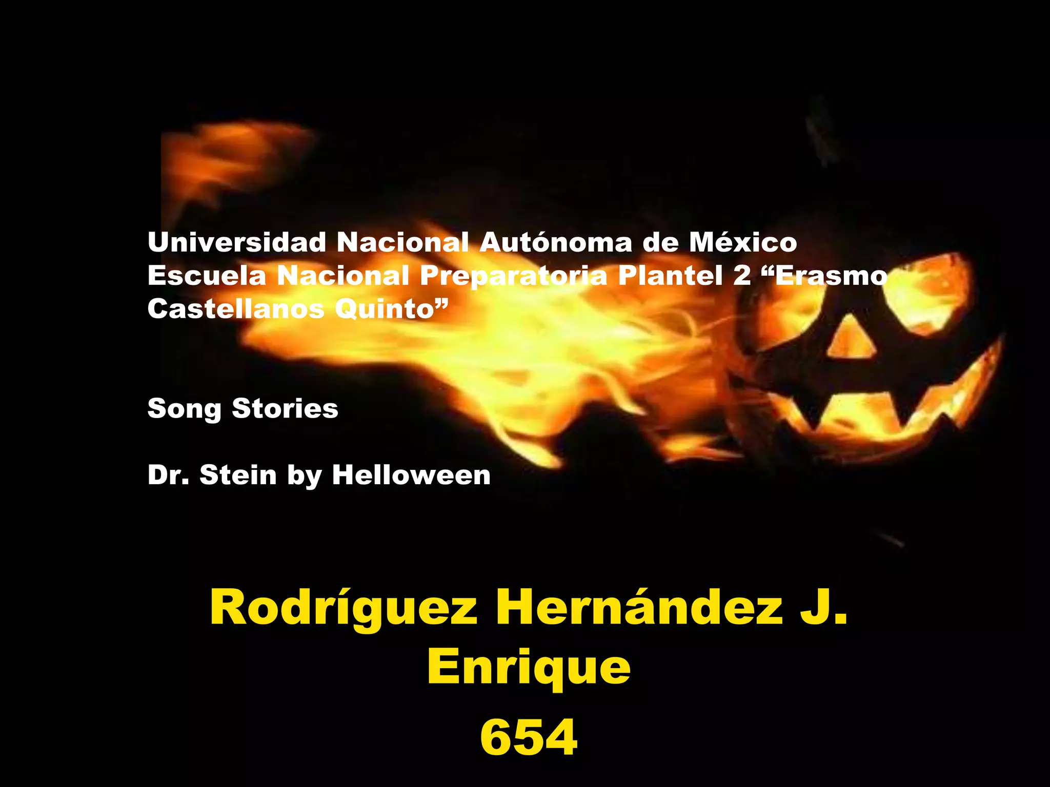 Dr. Stein by Helloween | PPT