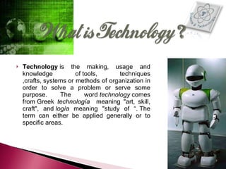 Science and tecnology | PPT