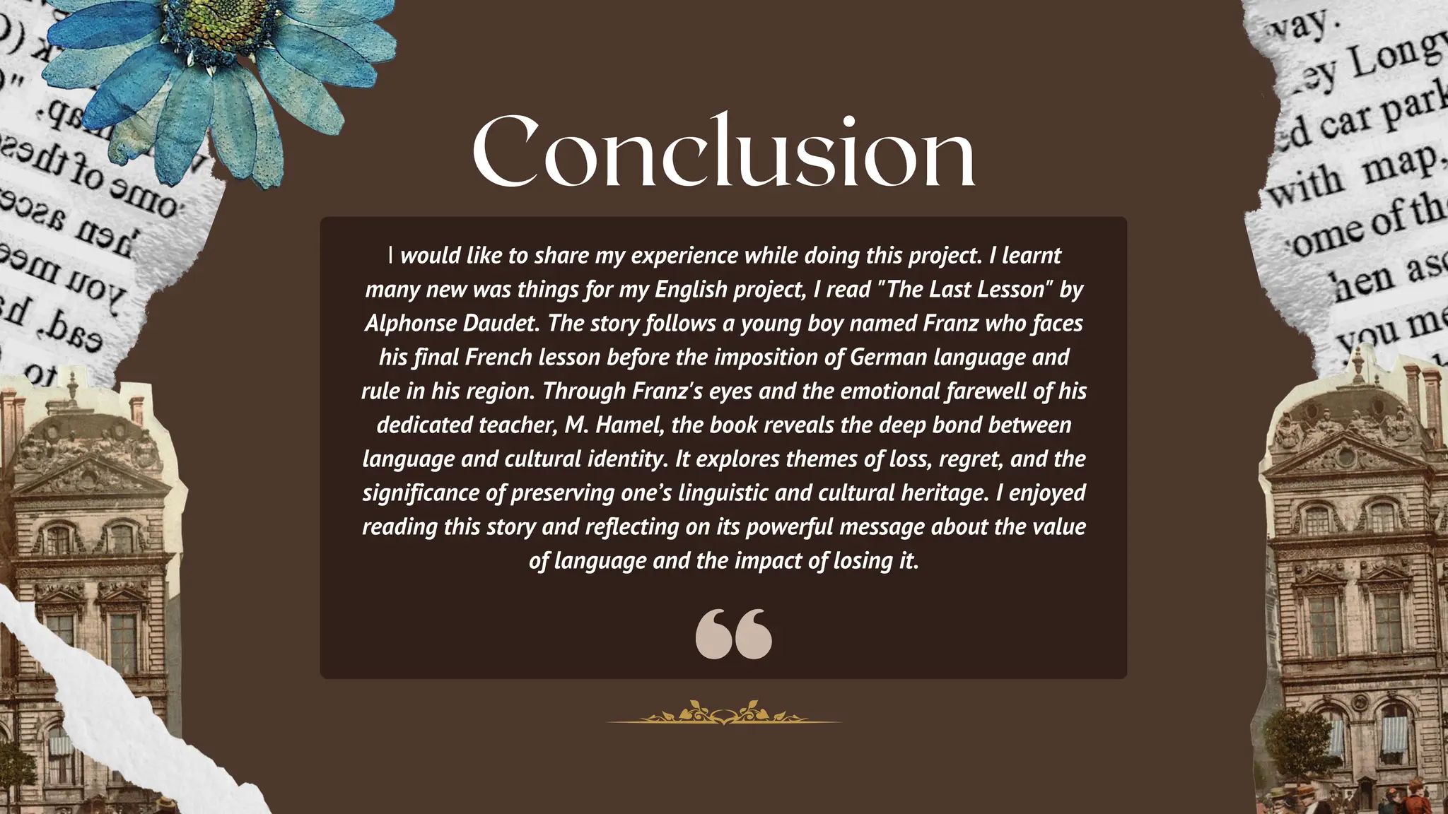 ENGLISH Project class 12 ppt final project last lesson ppt | PDF