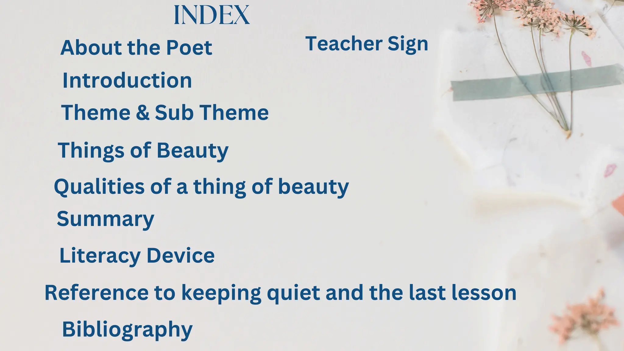 english project (1).pdf for class 12 on a thing of beautytopic | PDF