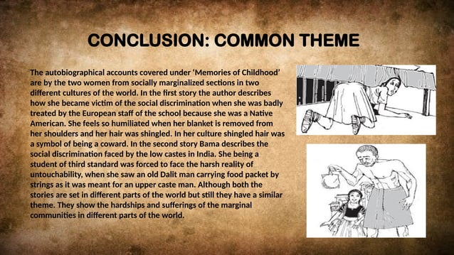 ENGLISH MEMORIES OF CHILDHOOD CLASS 12 2024 | PPTX | Hair Care | Beauty