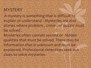 mystery | PPTX