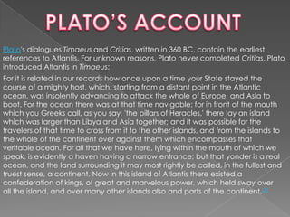 loss of city of ATLANTIS | PPTX