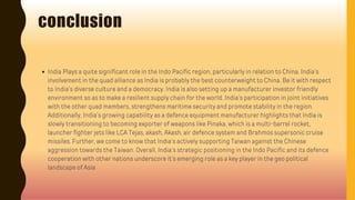 Role of Bharat in Indo Pacific region | PPT