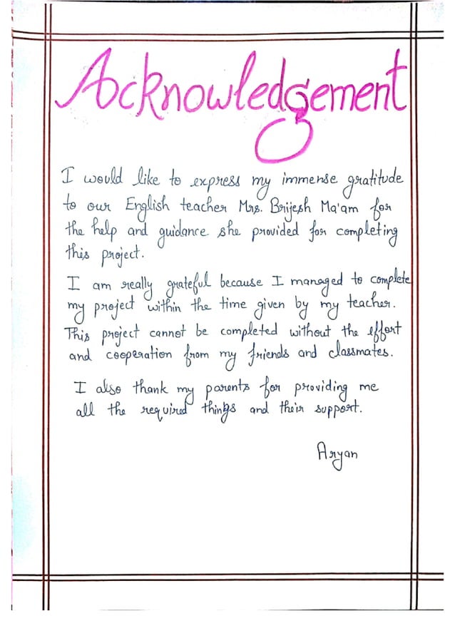 Class 12(ENGLISH) ASL project file | PDF