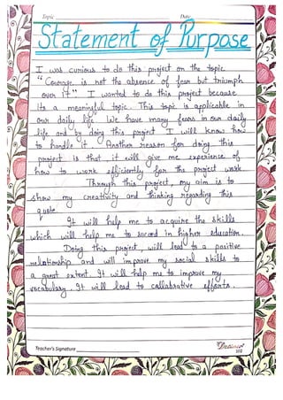 Class 12(ENGLISH) ASL project file | PDF