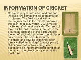 The Story of Cricket | PPTX
