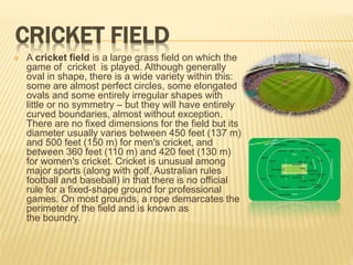 The Story of Cricket | PPTX