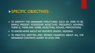 ENGLISH PddddddddddddddROJECT LEVEL 1.pptx