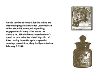 English project on amelia earhart | PPTX