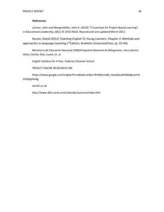 The English Chart: Project Report | DOCX