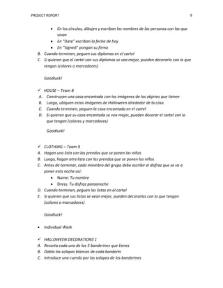 The English Chart: Project Report | DOCX