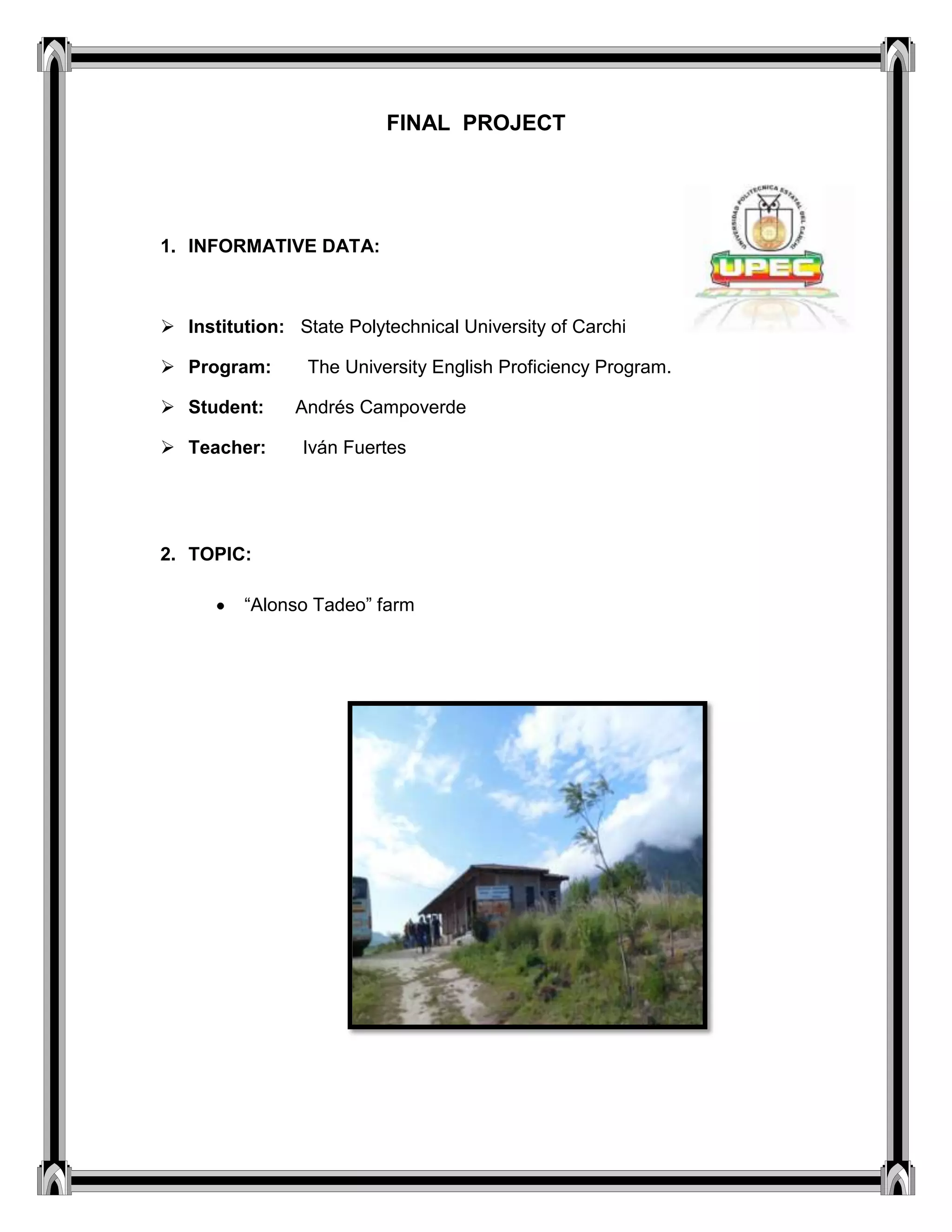 English project seventh level | PDF