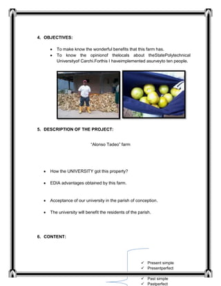 English project seventh level | PDF